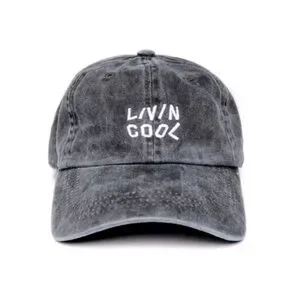 Livin cool | Accessories | Livin Cool Washed Wavy Logo Cap Nwot | Poshmark
